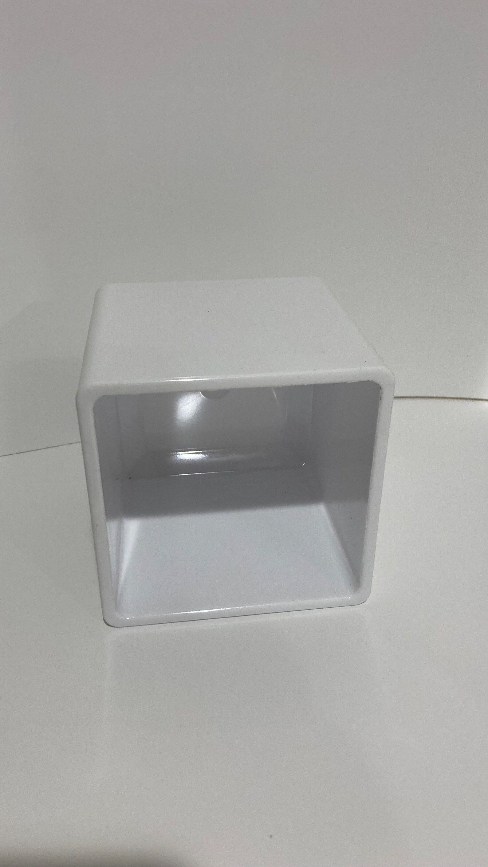 Set of 3 5x5x5 Inches White Plastic Cube Vase/organizer Made in the USA ...