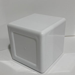 Set of 3 5x5x5 Inches White Plastic Cube Vase/organizer Made in the USA ...