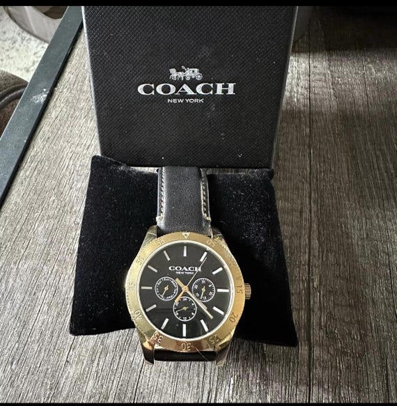 Coach Casey Men’s Watch Chronograph With Box Working … - Gem
