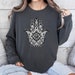 Hamsa Hand Evil Eye Talisman Protection Long Sleeve T-shirt, All Seeing ...