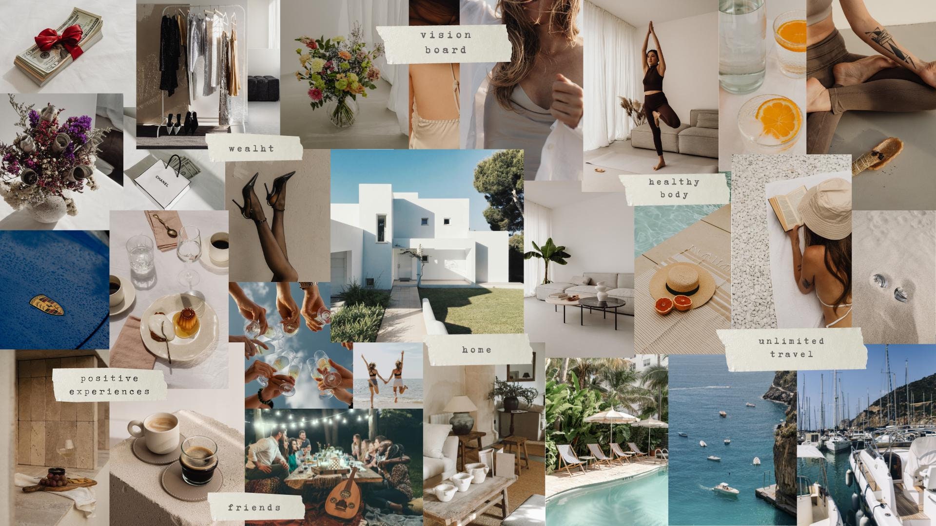 Vision Board | Digital Vision Board | Goal Manifestation | Inspiration ...