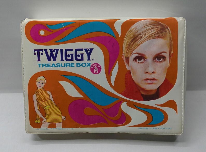 Vintage 1967 TWIGGY Treasure Box (rare) WHITE EDITION 1967 Mattel - Etsy
