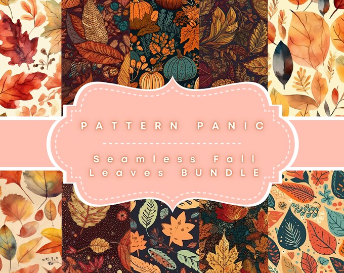 Autumn Foliage: Seamless Fall Leaves Inspired Repeat Pattern ...
