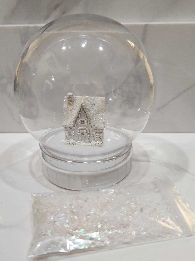 DIY Christmas Snow Globe Kit, Make Your Own Holiday Decor - Etsy