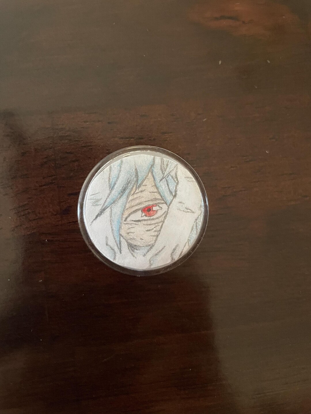 MHA Anime Hero Academy Villain Hand-drawn Pin With Graphite and Colored ...