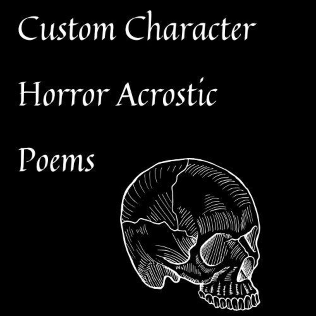 Turn A Name Into a Halloween Horror Poem! Personalized OOAK Acrostic ...