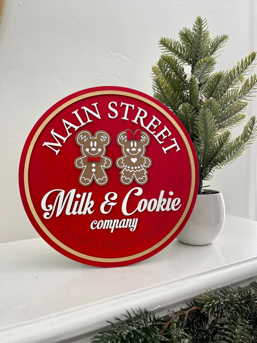 Main Street Bakery Sign | Mickey and Minnie Gingerbread | Milk and ...