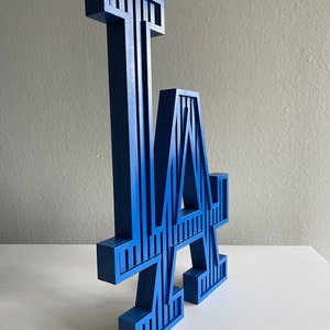 LA Dodgers Stadium Logo Wood Display Sign - Etsy