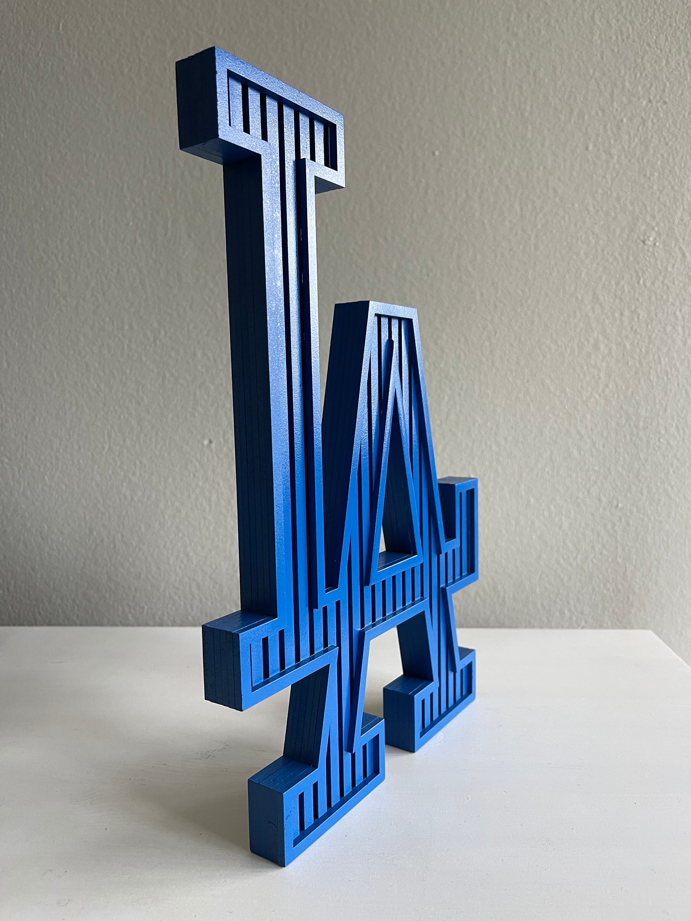 LA Dodgers Stadium Logo Wood Display Sign - Etsy