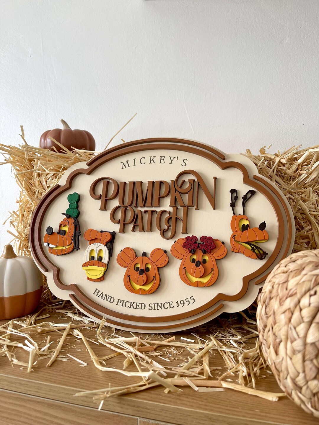 Mickey's Pumpkin Patch Sign | Mickey and Friends Pumpkin Sign ...