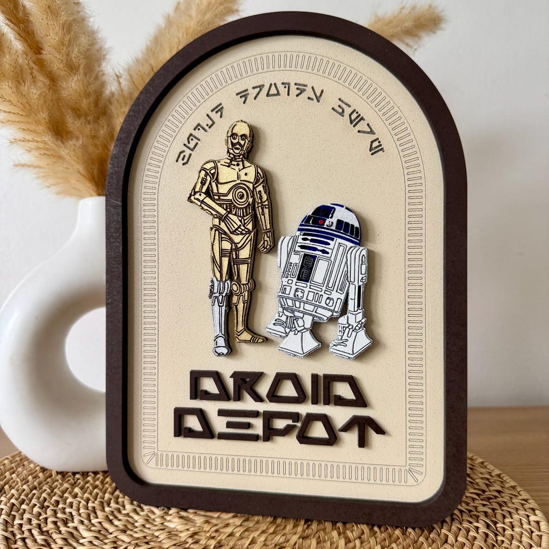 Droid Depot Sign | Star Wars Sign | C3PO and R2D2 Sign | Disney ...