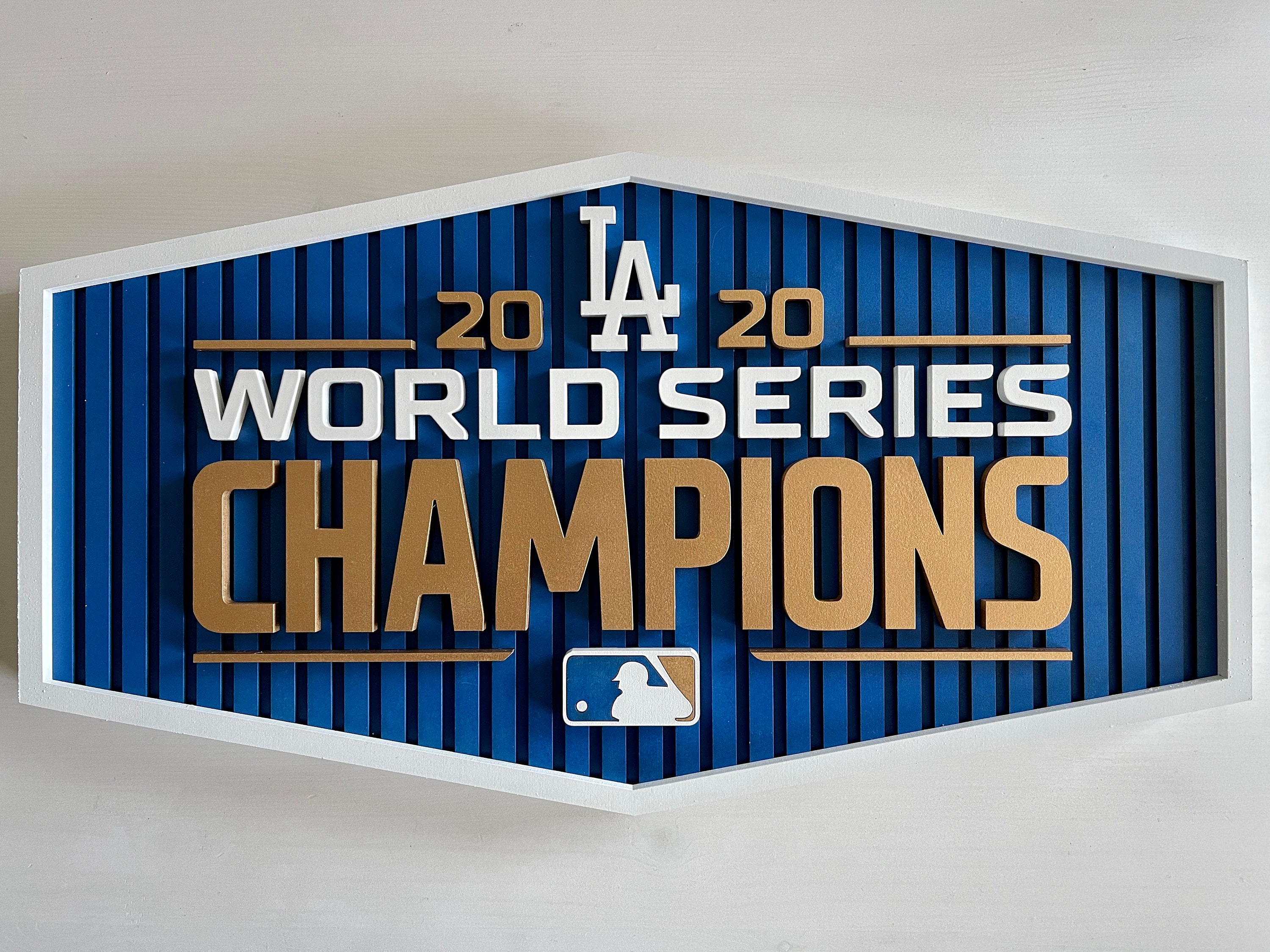 Los Angeles Dodgers 2020 World Series Champions Wood Display Sign - Etsy