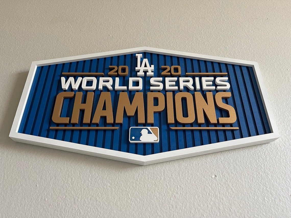 Los Angeles Dodgers 2020 World Series Champions Wood Display Sign - Etsy