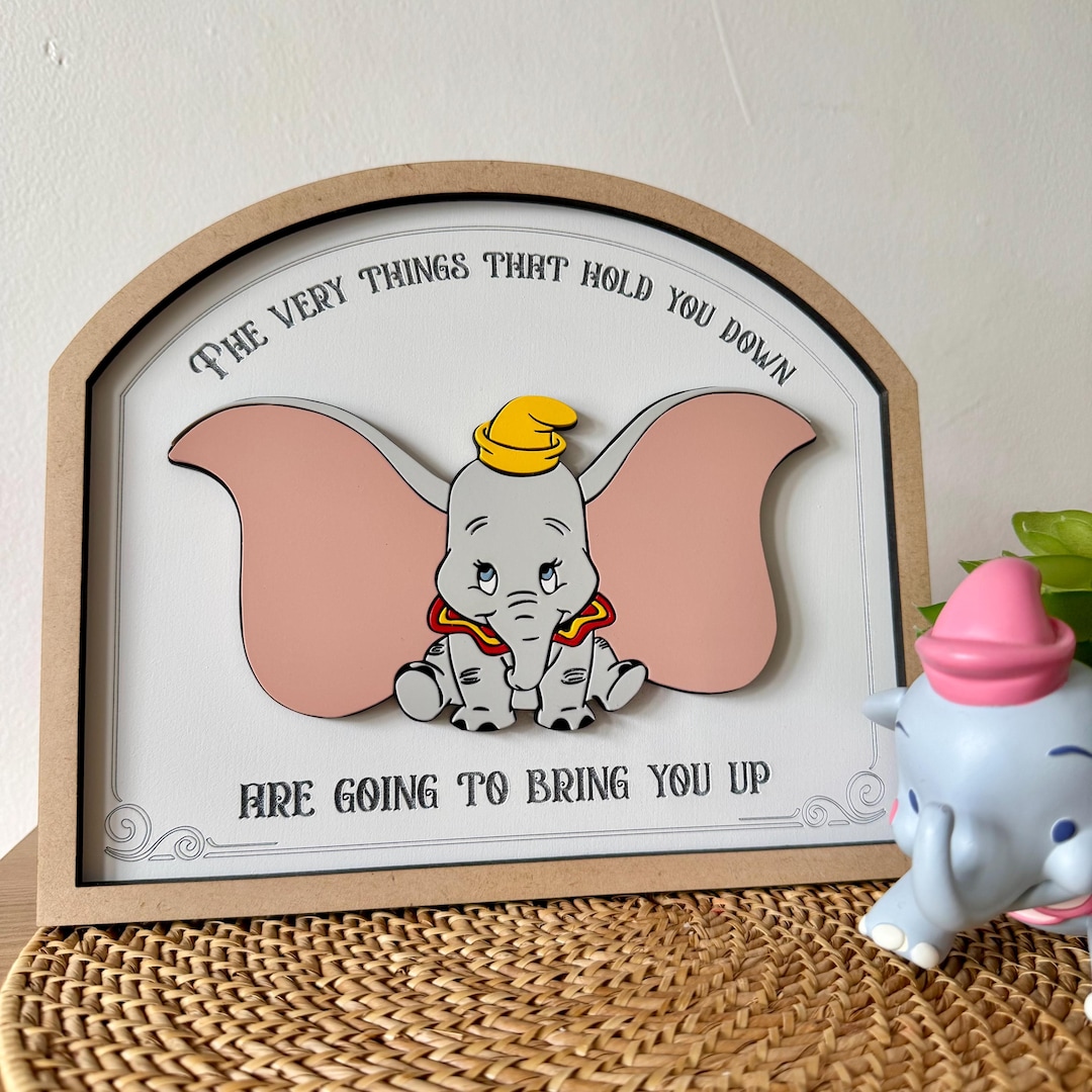 Dumbo Sign | Disney Sign | Disney Nursery Decor | Dumbo Wood Sign ...