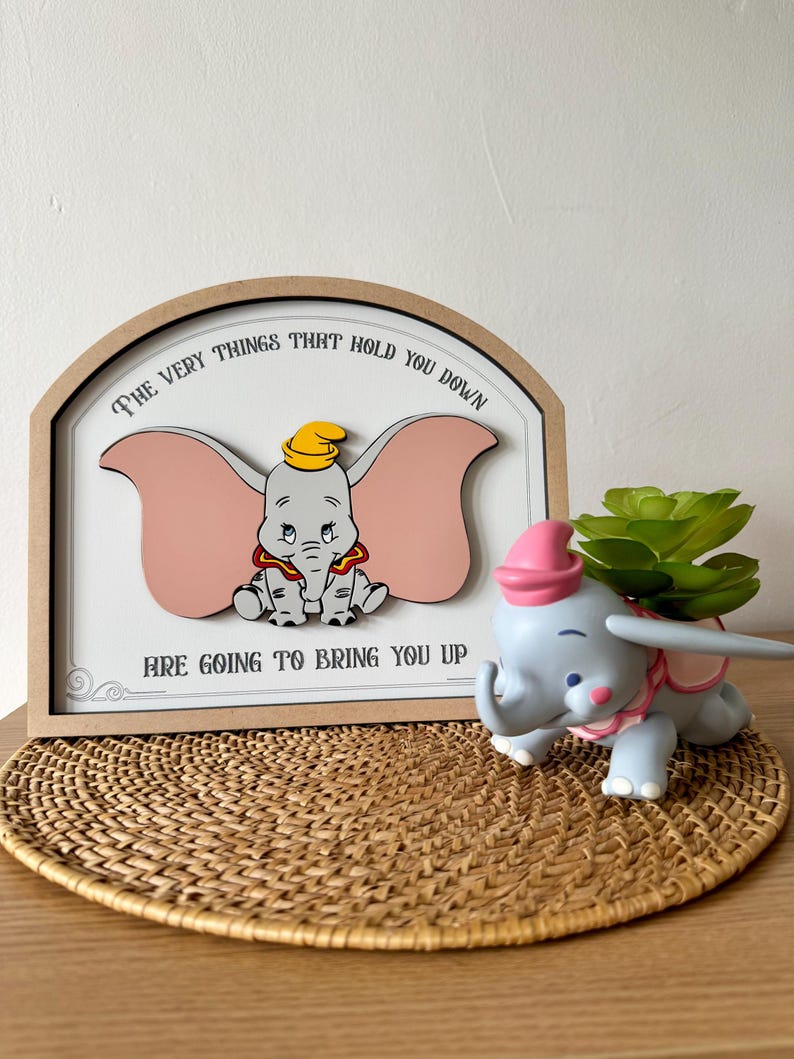 Dumbo Sign | Disney Sign | Disney Nursery Decor | Dumbo Wood Sign ...