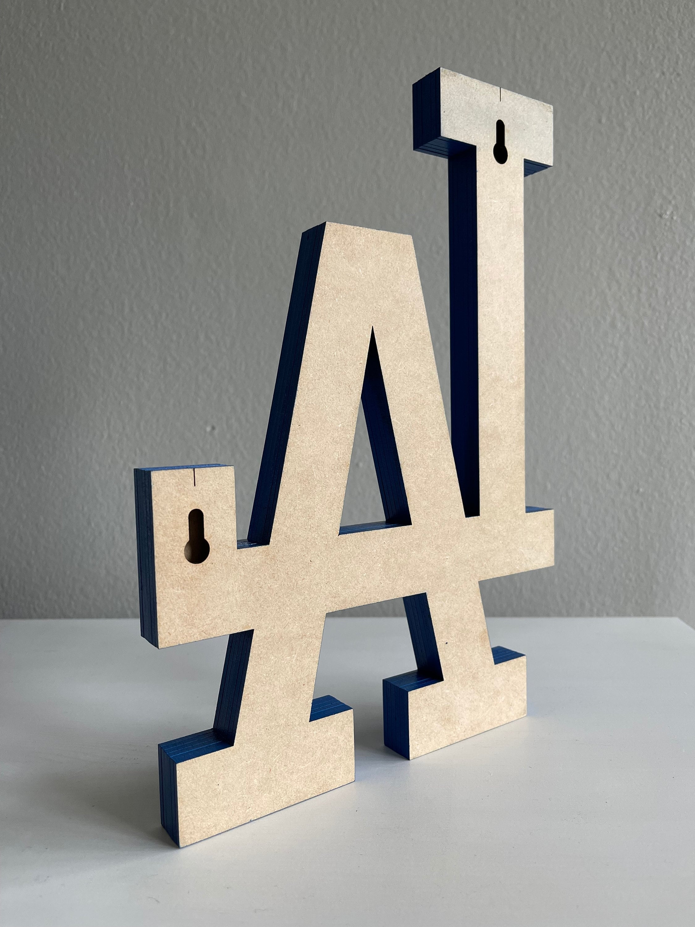 LA Dodgers Stadium Logo Wood Display Sign - Etsy
