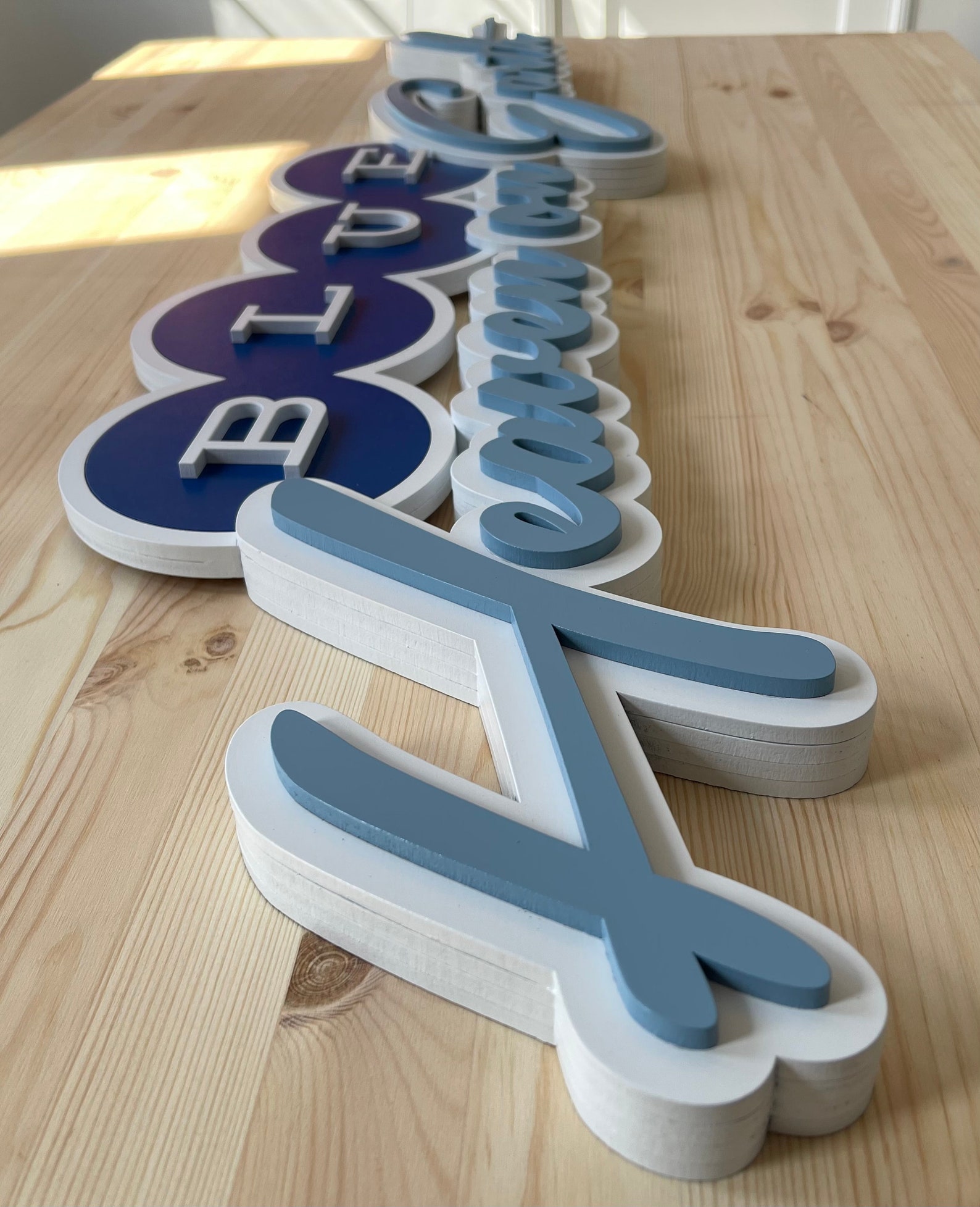 Dodgers Blue Heaven on Earth 3D Wood Sign - Etsy