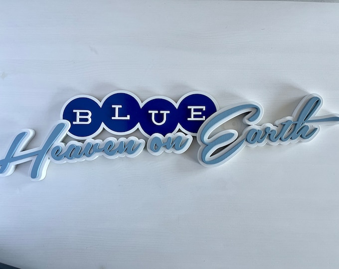 Dodgers Blue Heaven on Earth 3D Wood Sign - Etsy