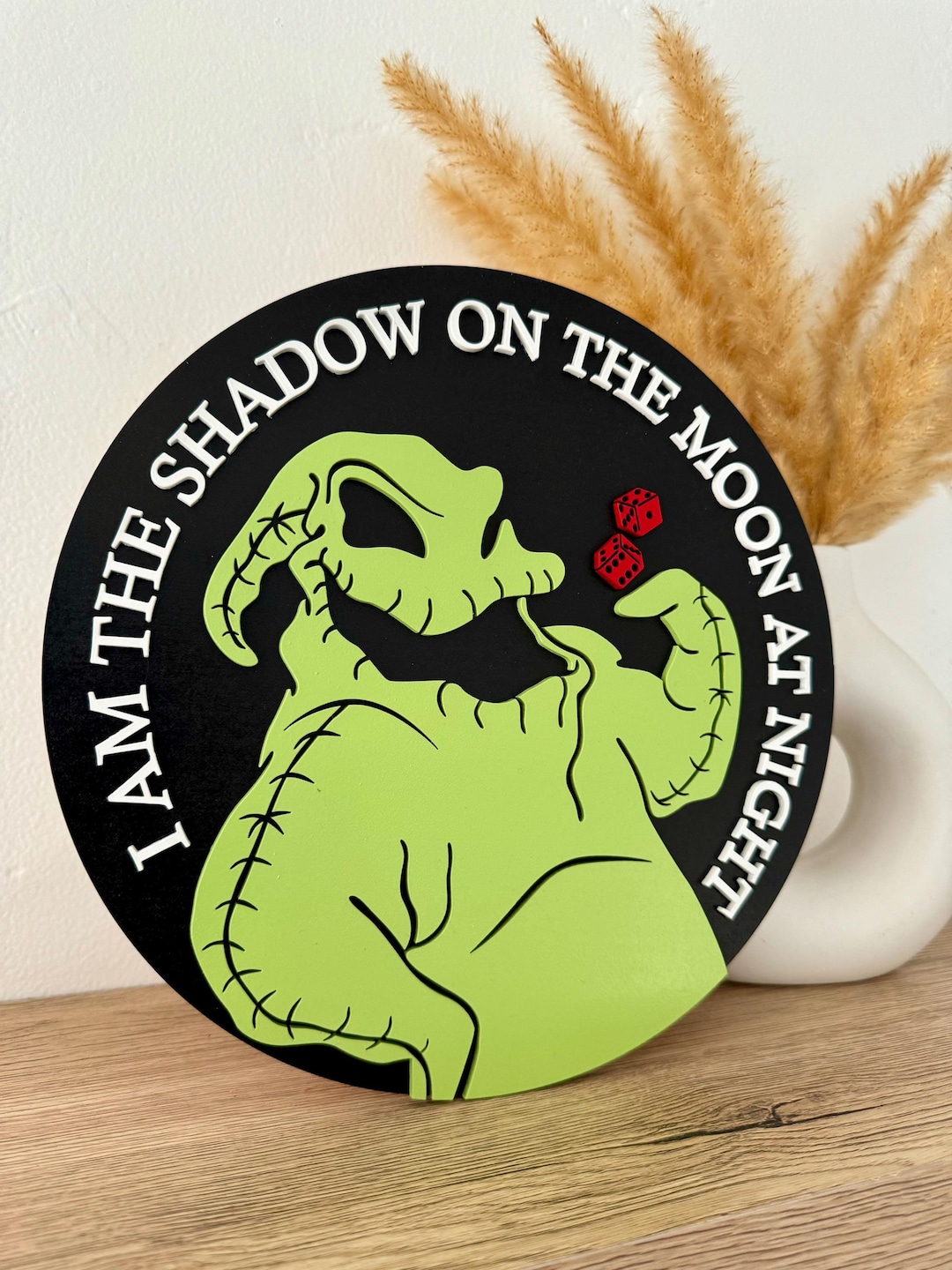 I Am the Shadow on the Moon at Night Sign | Oogie Boogie Sign ...