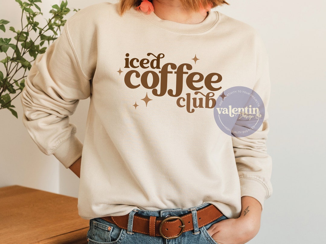 Iced Coffee Club SVG Coffee SVG Boho Coffee SVG Retro Coffee Svg Coffee ...