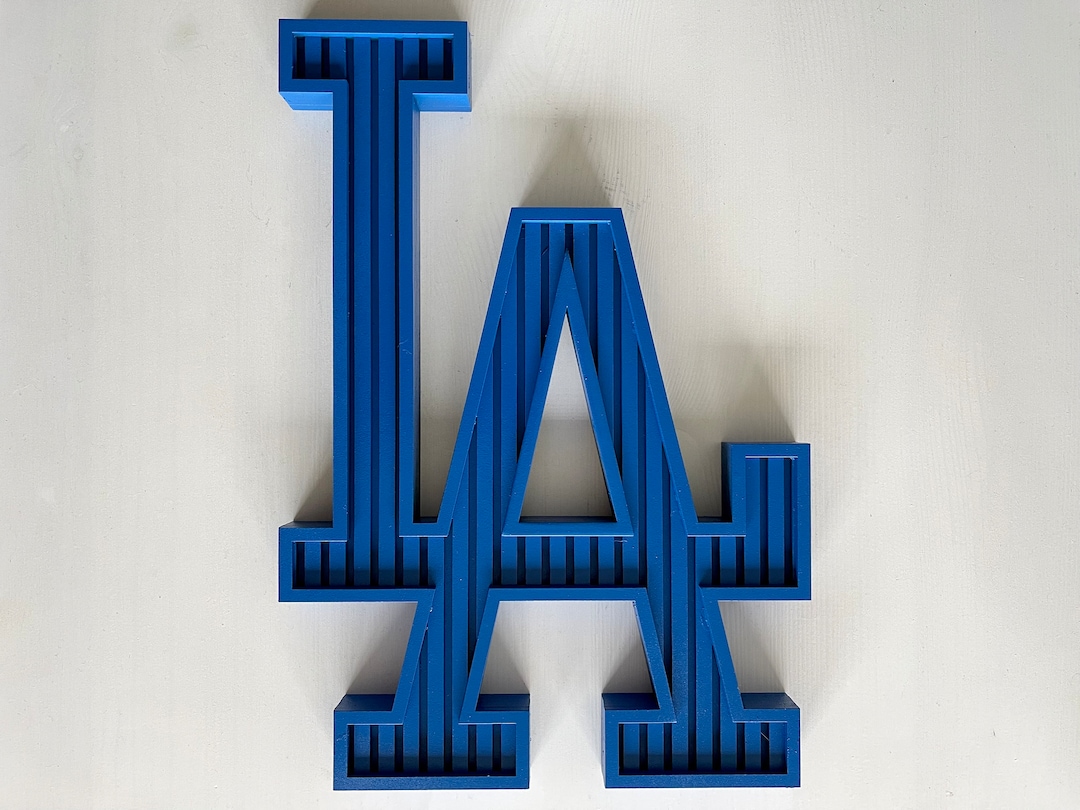 LA Dodgers Stadium Logo Wood Display Sign - Etsy
