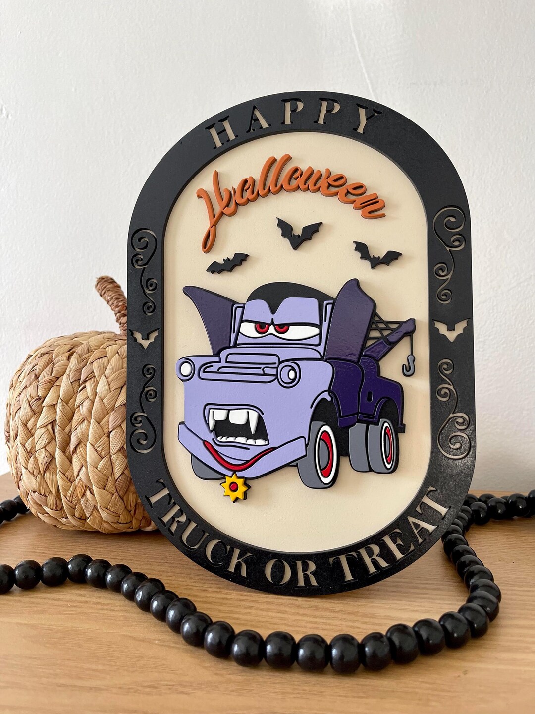 Vampire Mater Sign | Halloween Cars Sign | Truck or Treat Sign | Disney ...