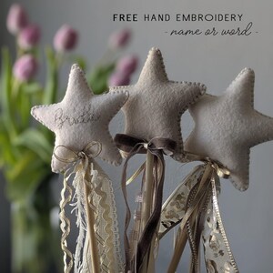 Custom Felt Magic Wand, Felt Fairy Wand, Handmade Princess Wand, Kids ...