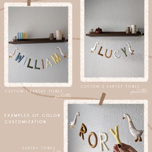 Custom Felt Goose Name Banner Banner for Nursery/room Geese - Etsy