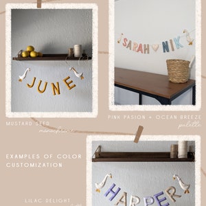 Custom Felt Goose Name Banner Banner for Nursery/room Geese - Etsy
