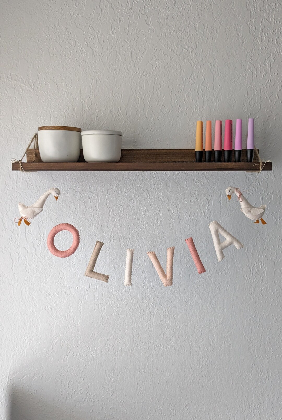 Custom Felt Goose Name Banner Banner for Nursery/room Geese - Etsy