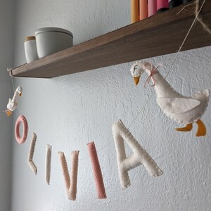 Custom Felt Goose Name Banner Banner for Nursery/room Geese - Etsy