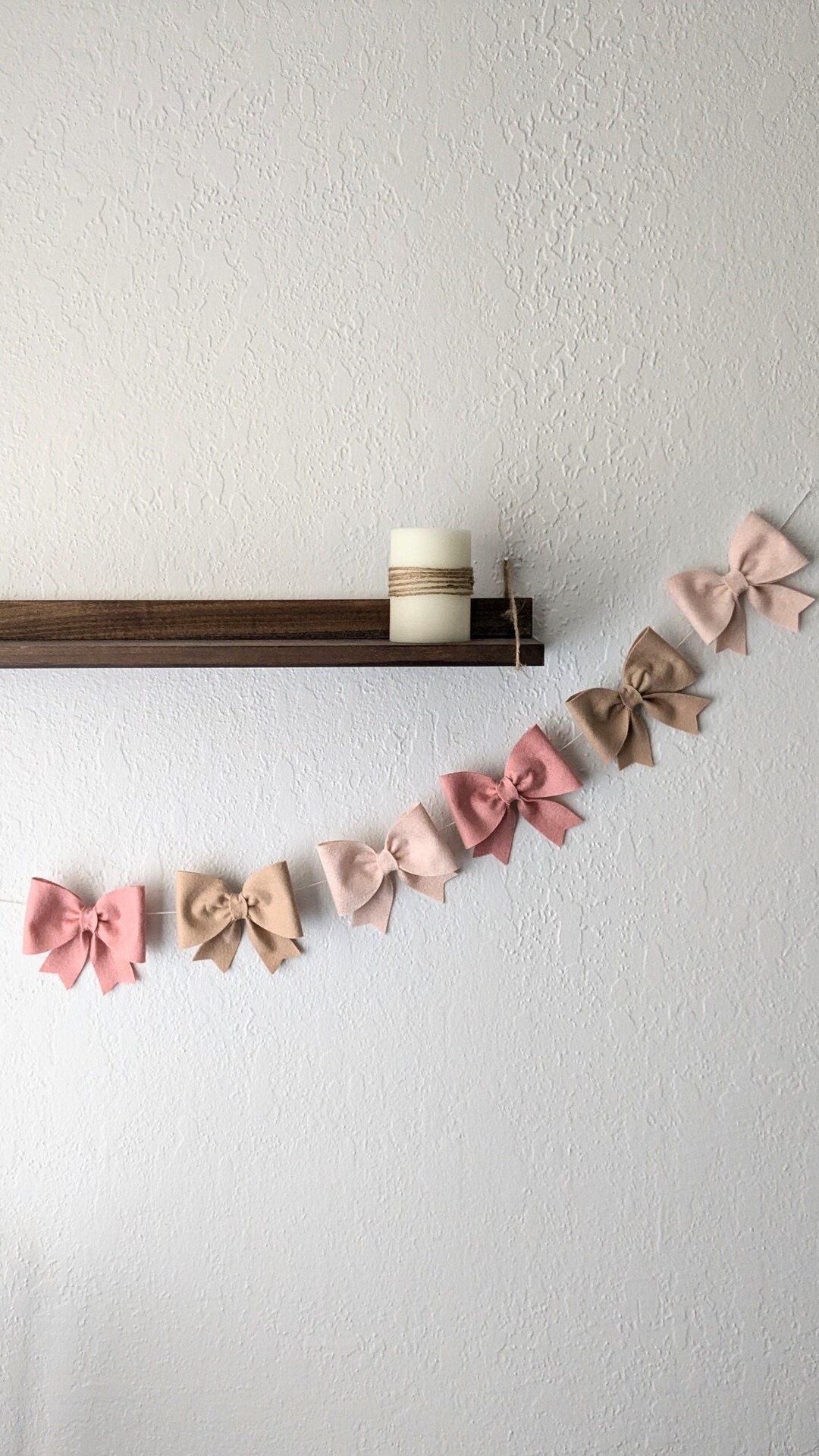 Custom Bows Felt Banner, Bows Banner for Nursery/room, Bows Garland ...