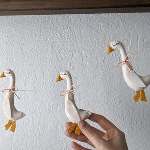 Custom Goose Felt Banner, Geese Banner for Nursery/room, Geese Garland ...