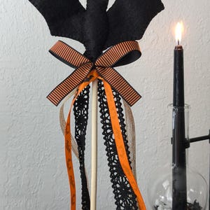 Halloween Felt Wand, Bat Wand, Ghost Wand Handmade Witch Wand, Kids ...