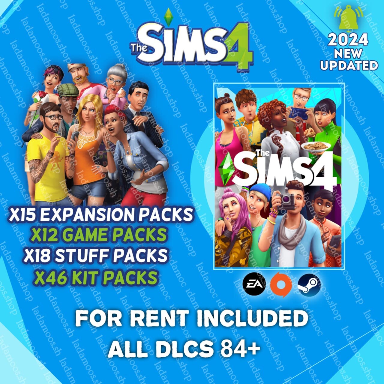 The Sims 4 Complete Collection +72 With All DLC Stuff Packs, Game Packs ...