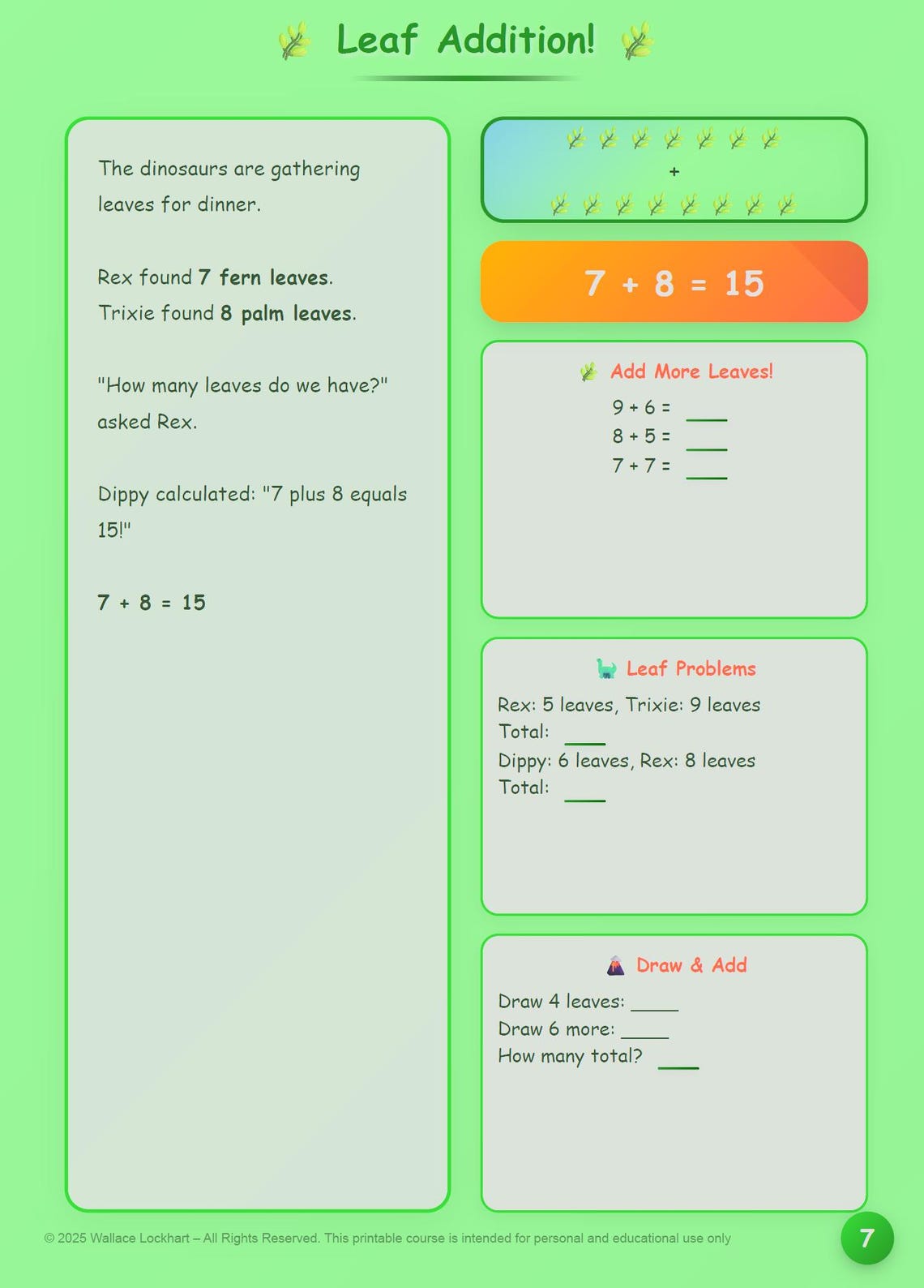 Dinosaur Math Workbook: Fun Learning for Ages 3-7 (PDF Pattern) - Etsy
