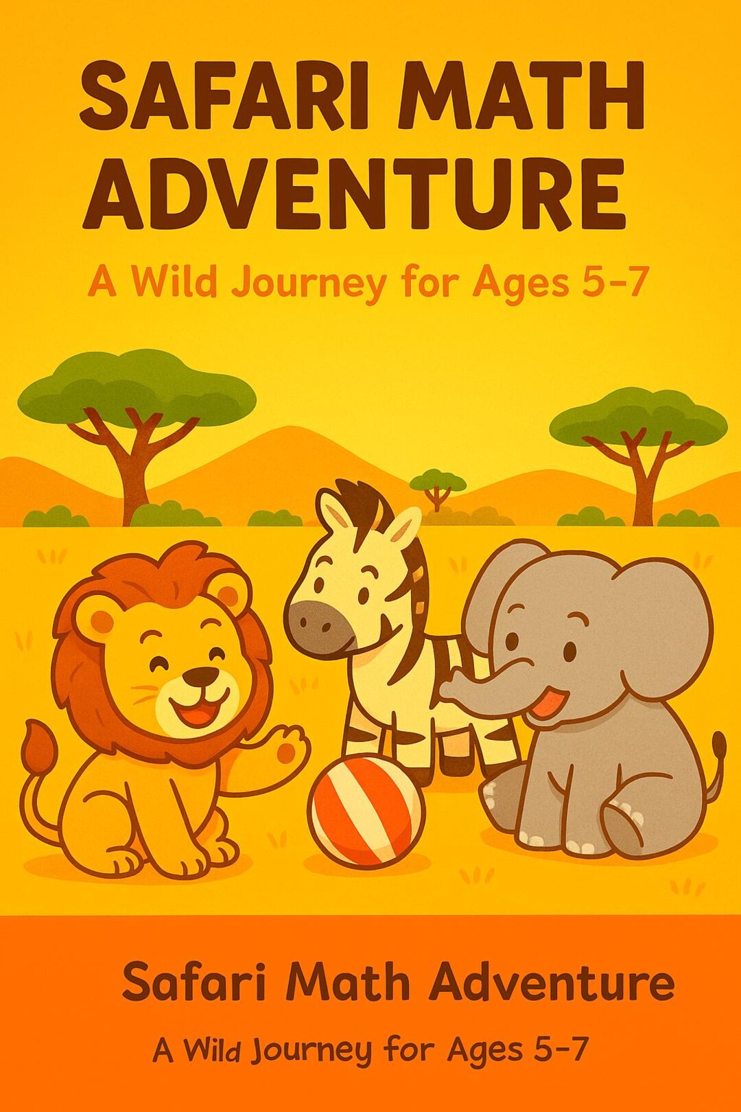 Safari Math Workbook: Fun Math for Kids Ages 5-7 (digital Download) - Etsy