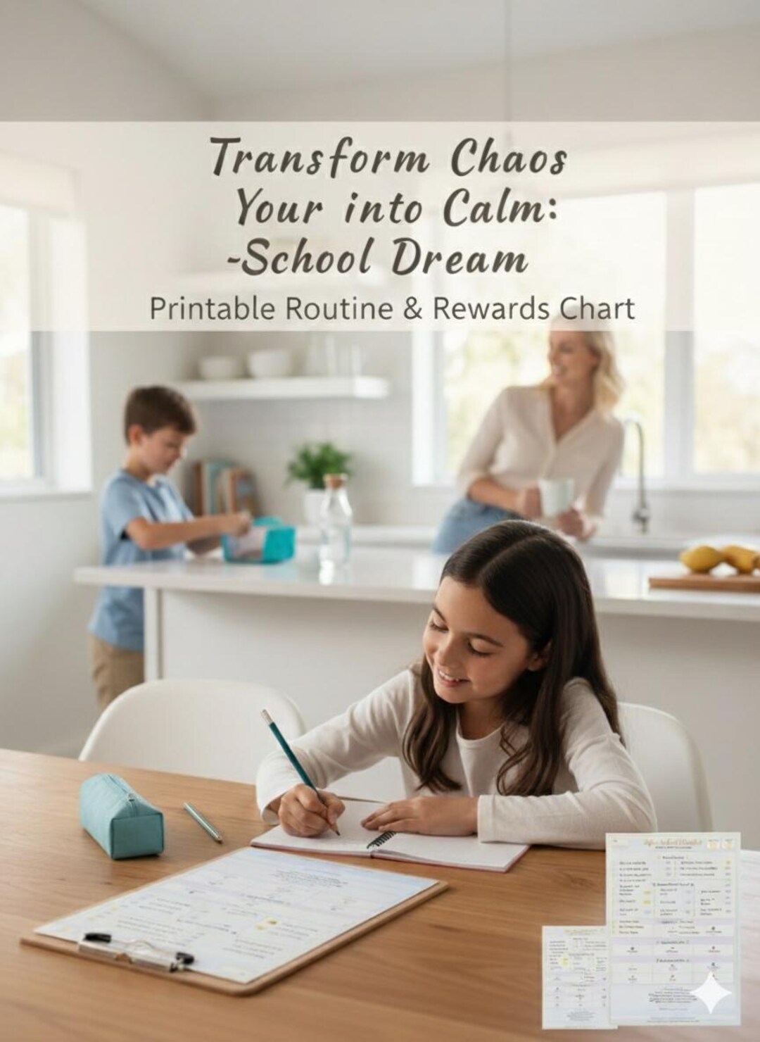 Editable After School Routine Chart for Kids | Printable Daily ...