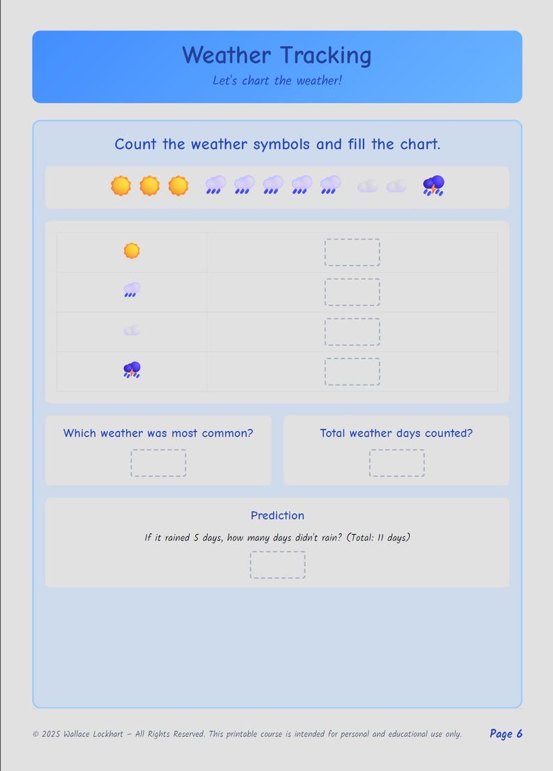 Printable Math Workbook Ages 5–7 | Rainy Day Math Book | 50 A4 Pages ...