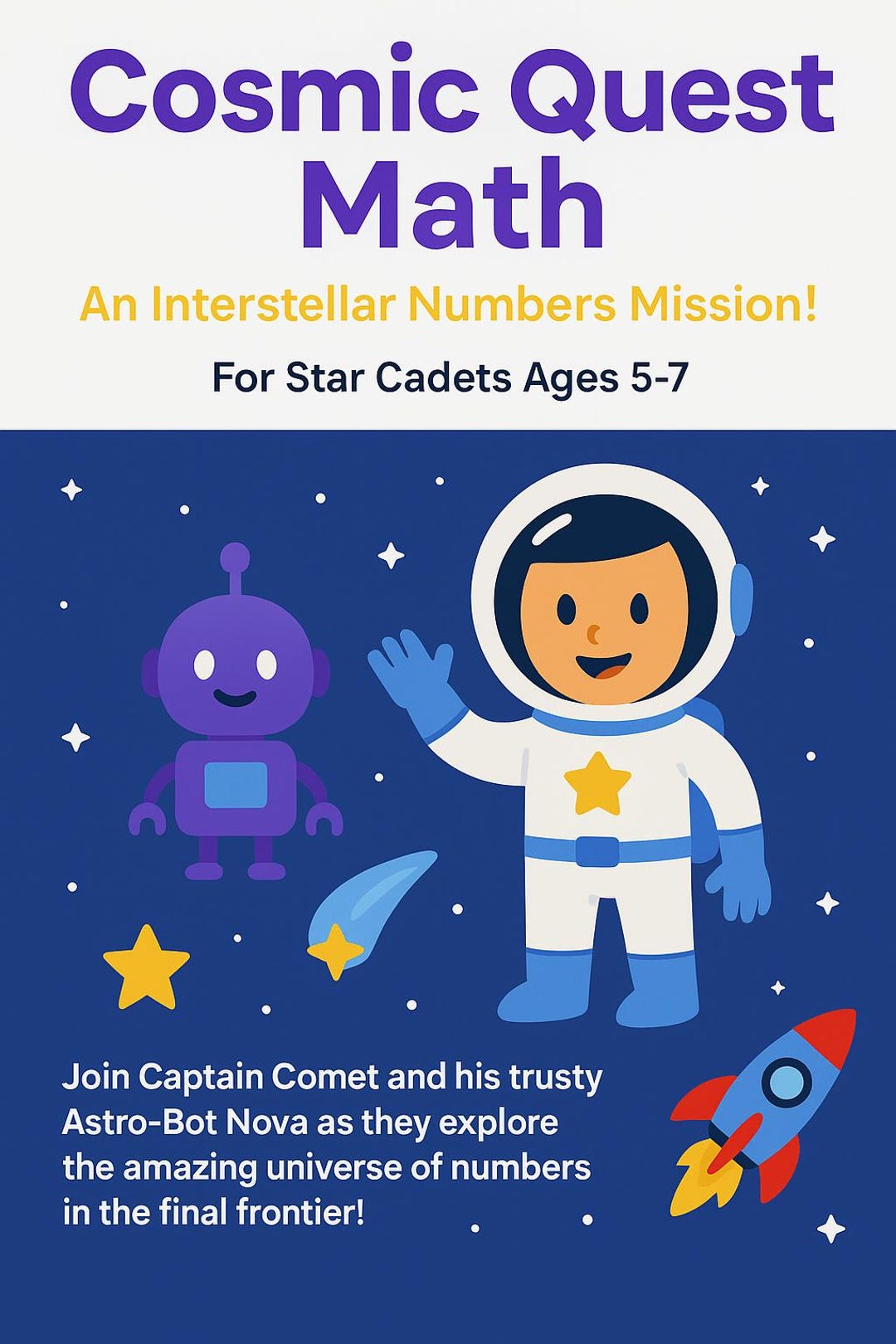 Space-themed Math Workbook: Ages 5-7 STEM Activities (PDF) - Etsy