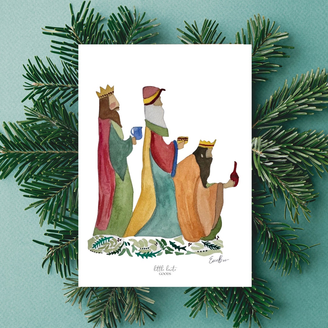 Three Kings Watercolor Print, Epiphany, Watercolor Print, Wall Art ...