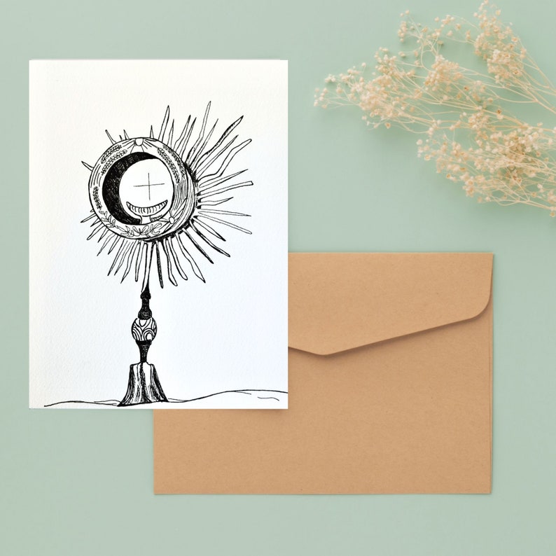 Jesus in the Eucharist, Monstrance and Eucharist, Catholic Art ...