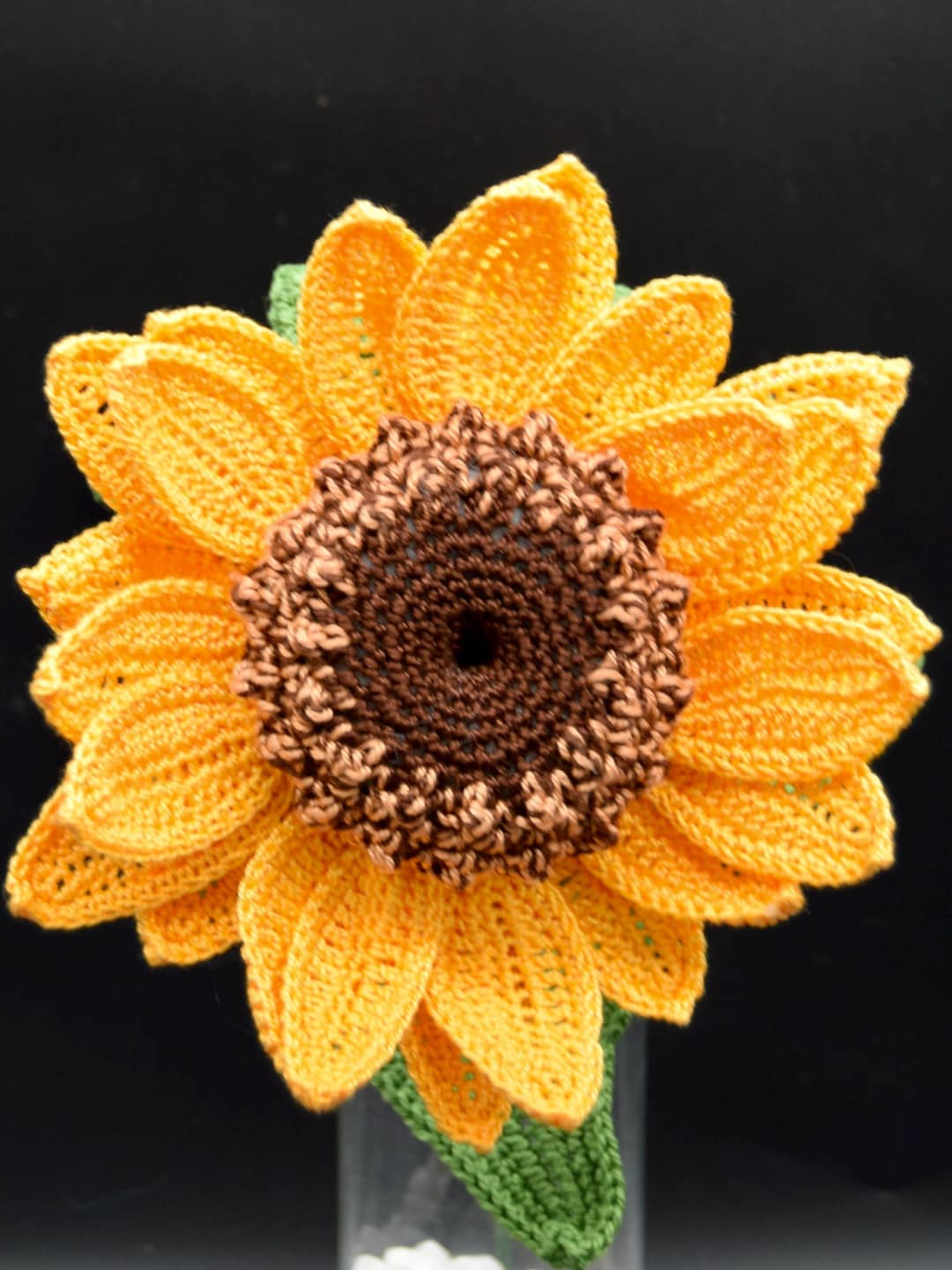 Handmade Crochet Sunflower: Everlasting Cotton Flower - Etsy