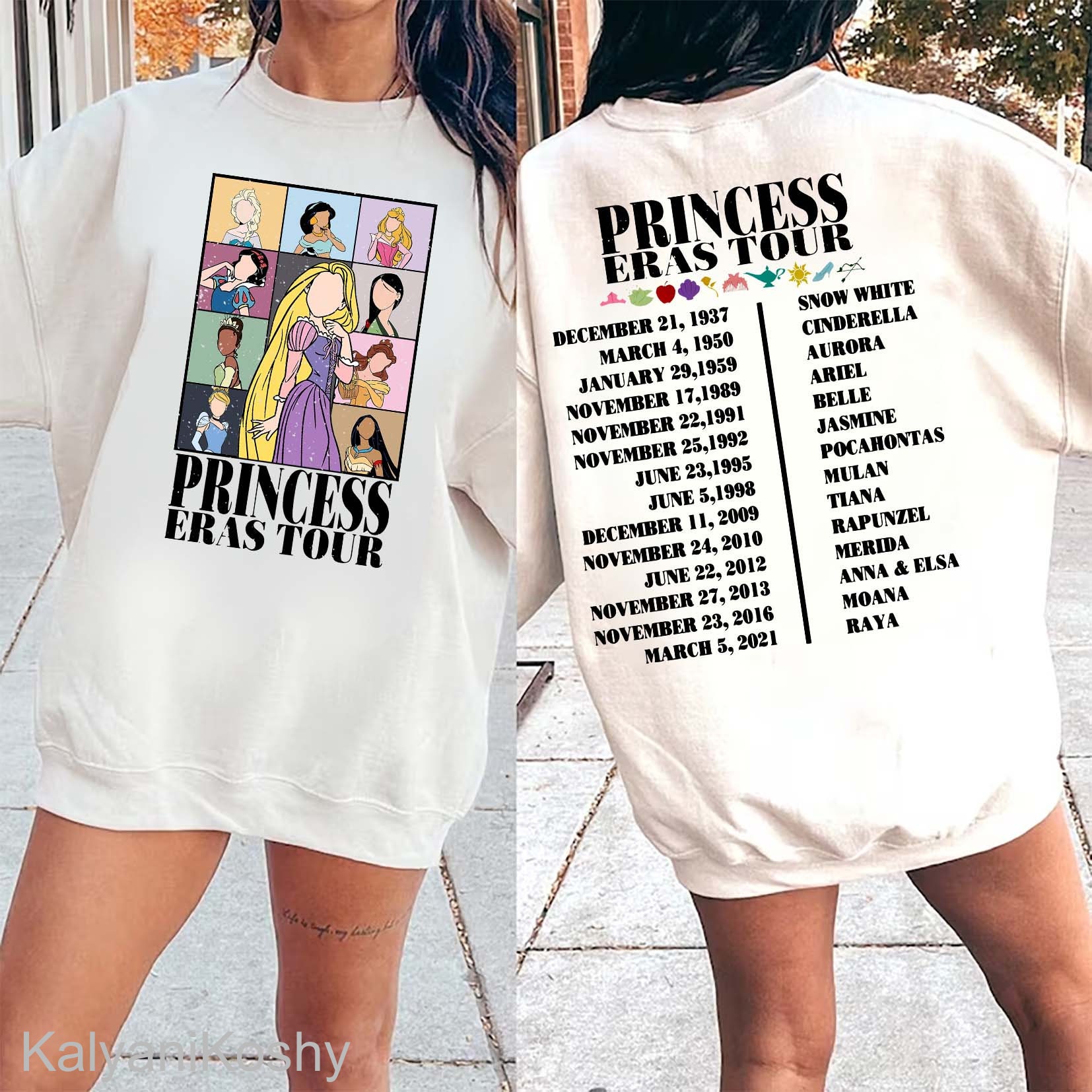Princess Eras Tour Png, Princess Royal Tour Png, Shimmer, Disney ...