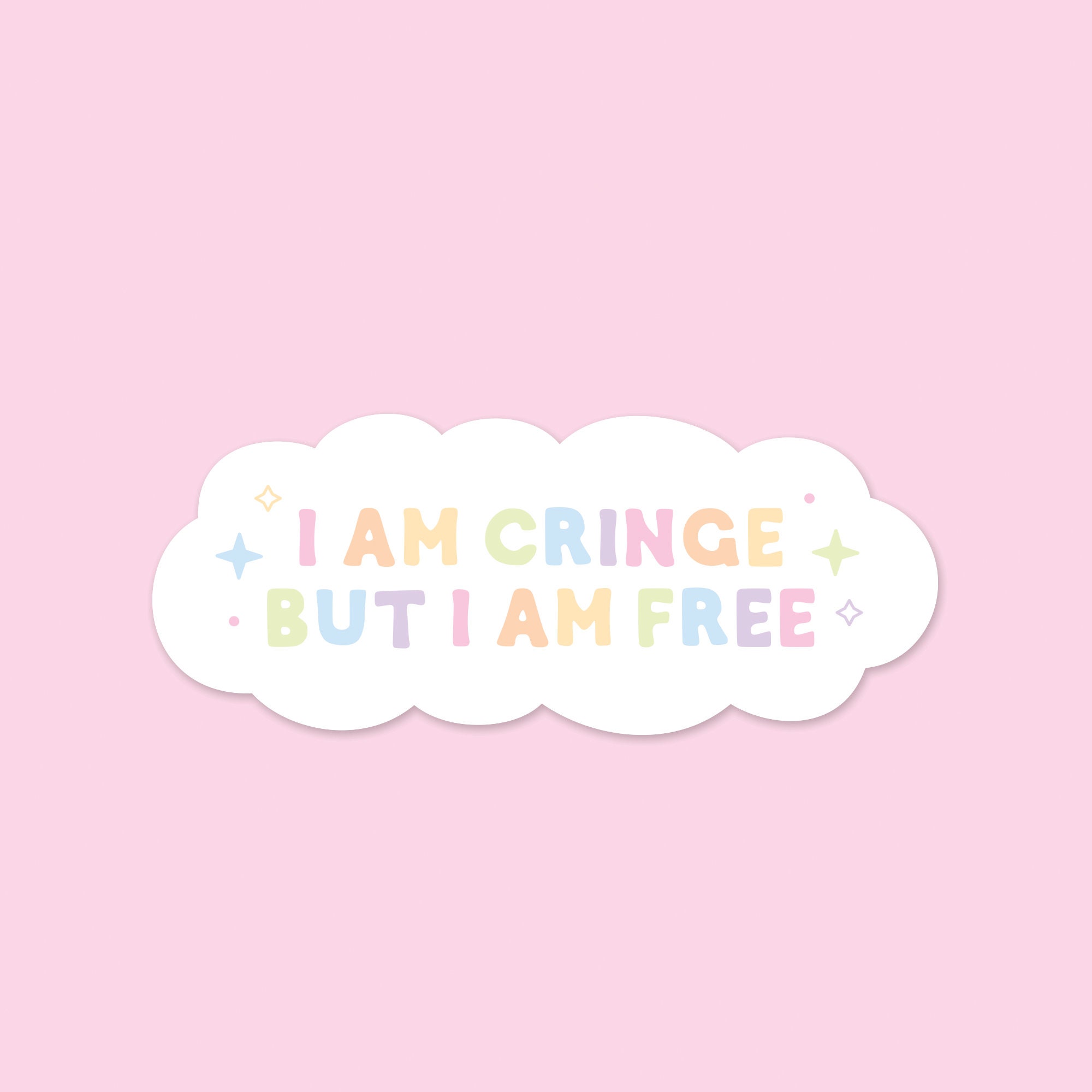 I Am Cringe Sticker Matte Vinyl Sticker - Etsy Canada