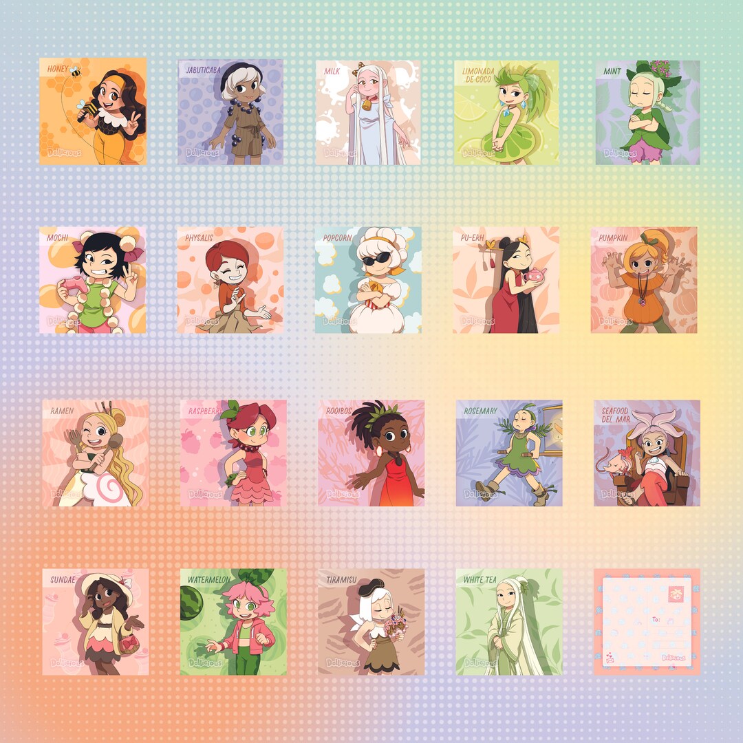 Character Postcard From Deliland - Etsy