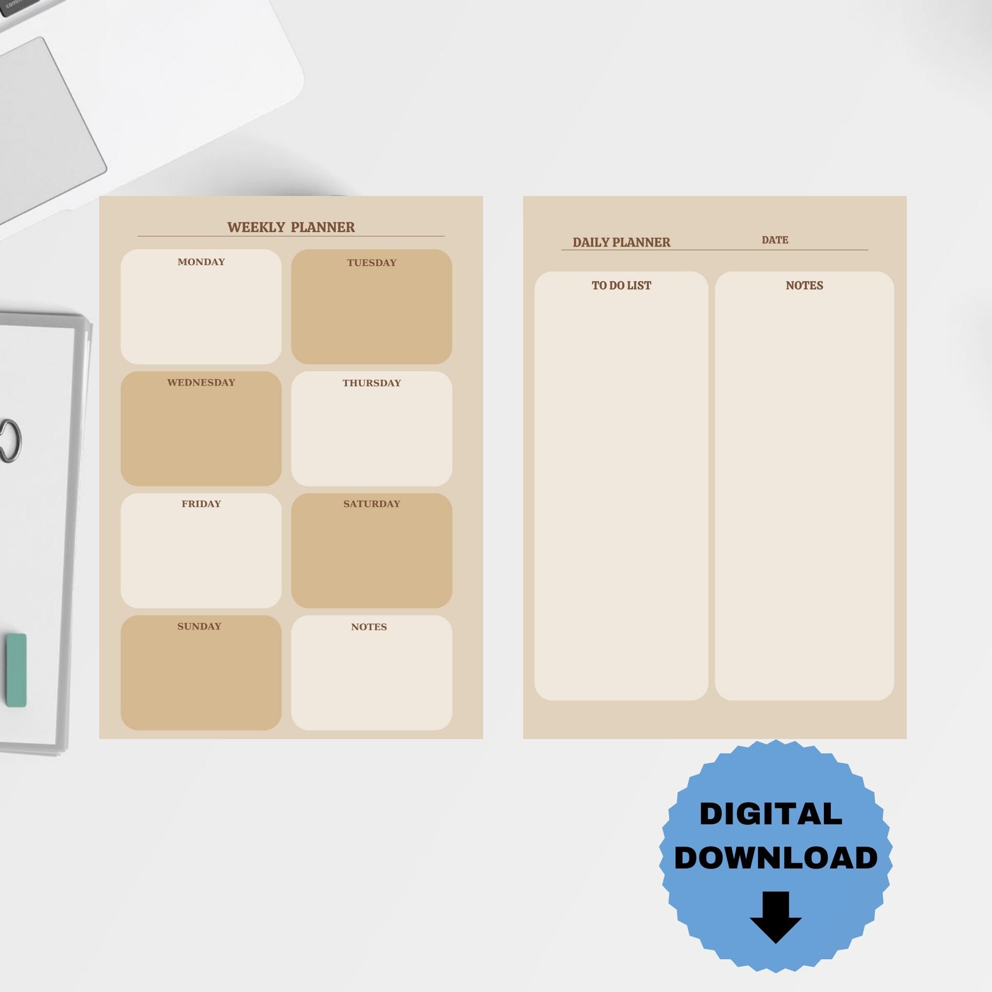 Daily Printable Planner for 2023-2024 With to Do List,2023-2024 Vintage ...