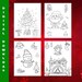 Holiday Coloring Page, Santa Coloring Page, Kids Coloring Pages ...