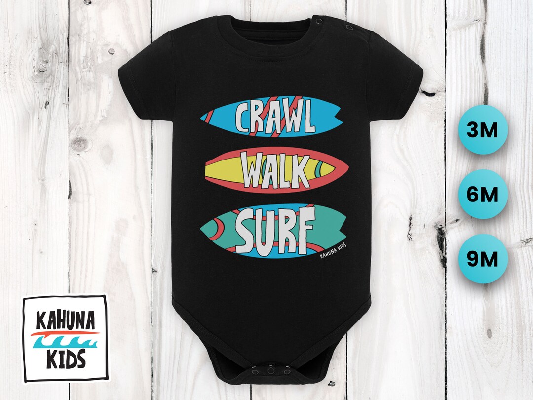 Surf Baby Bodysuit - Surfer Kids - Surfing Clothing for Babies - Crawl ...