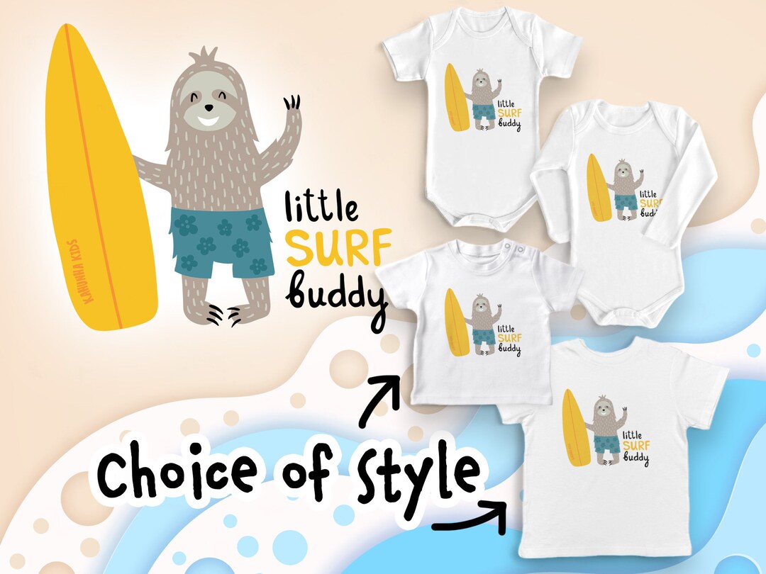 Surf Baby Bodysuit Surfer Kids T-shirt Surfing Clothing for Toddlers ...